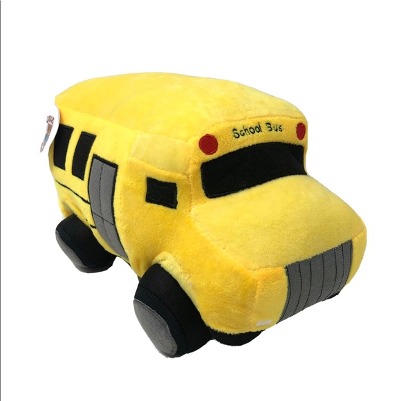 Cozy Bear | Toys | Cozy Bear Yellow School Bus Soft Plush Toy | Poshmark